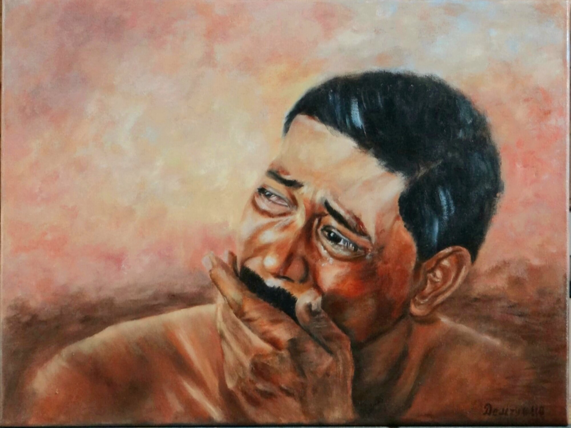 Картина маслом "Безысходность", холст 40х30