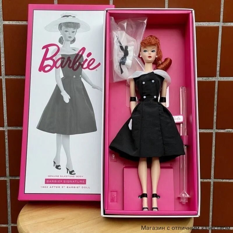Barbie Signature 1962 After 5 Barbie Doll, коллекционная кукла, шелковое тело