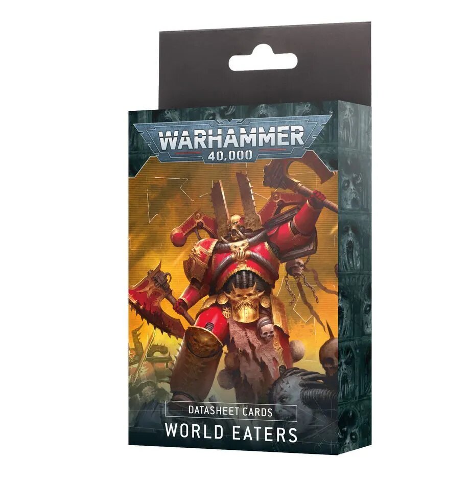 Набор дата карточек Warhammer 40000 DATASHEET CARDS: WORLD EATERS на английском языке