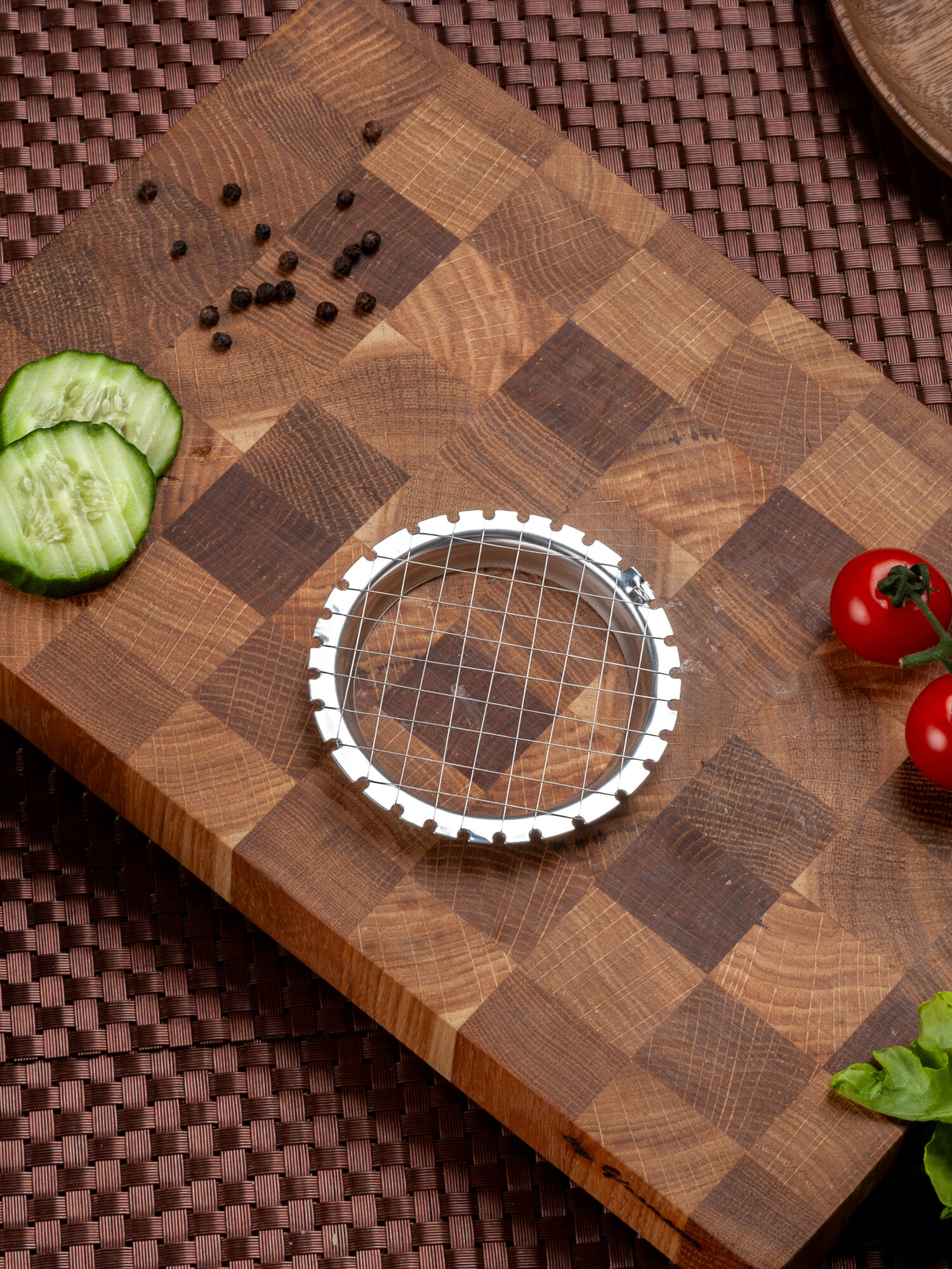 Винегретница ручная, металлическая, струнная овощерезка сетка 8 мм