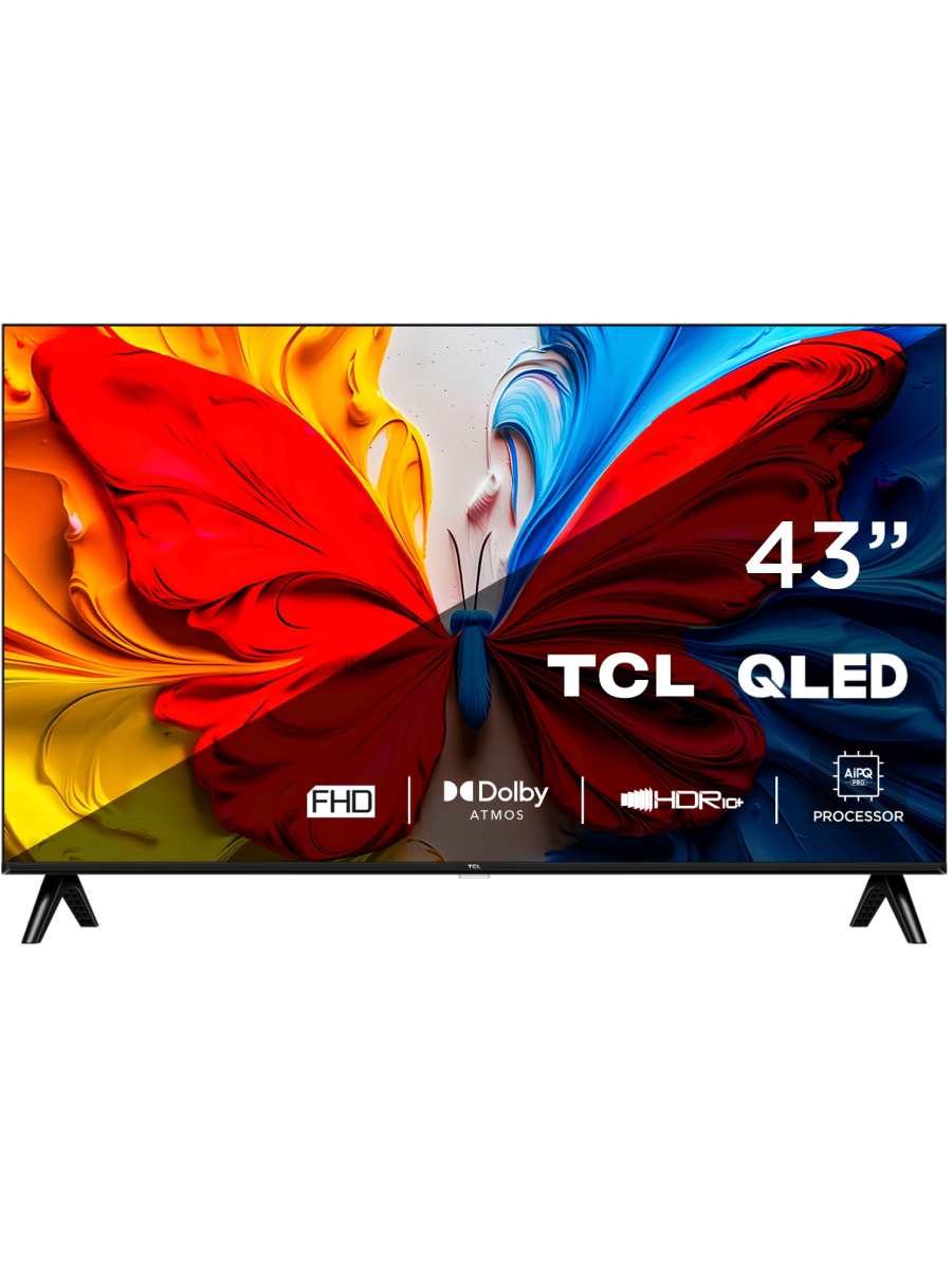 Телевизор QLED TCL 43" 43S5K-UZ черный Smart