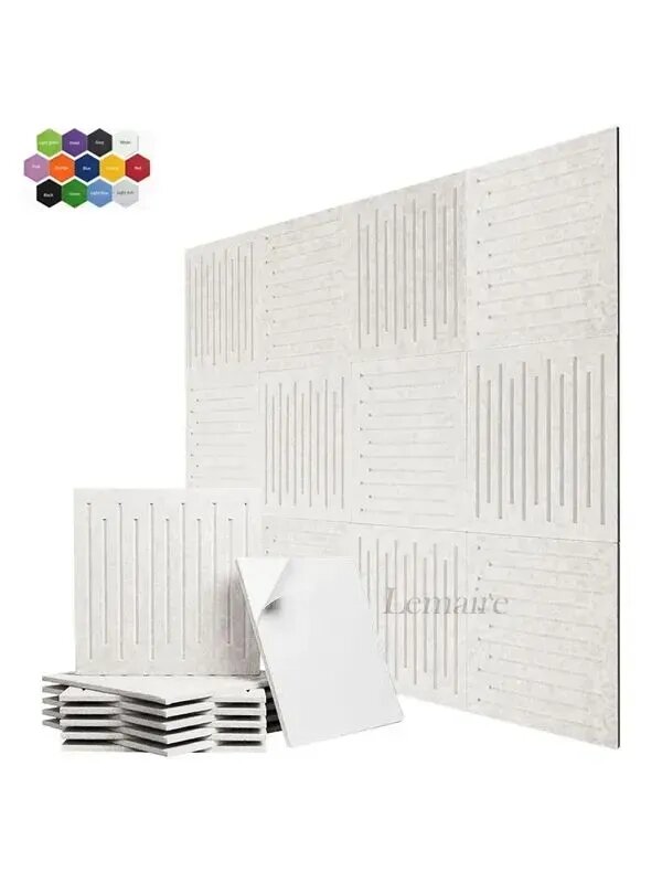 Акустическая панель для улучшения акустики в комнате, деревянные панели, комплект