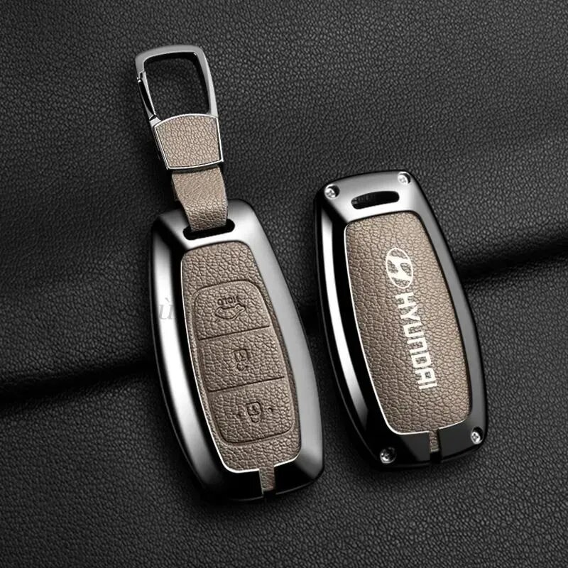 Чехол для автомобильного ключа для Хюндай Hyundai Creta 2 KONA Encino I30 Ix35 Solaris Azera Grandeur Ig Accent Santa Fe Palisade,3 кнопки, ZH