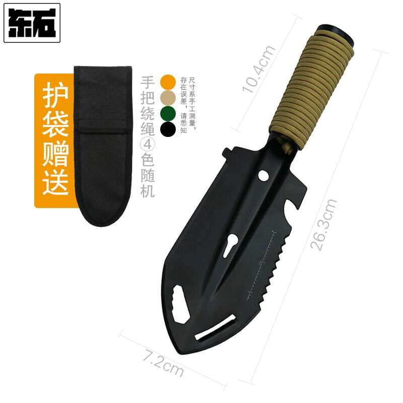 Многофункциональная ручная лопата для улицы, маленькая лопата из нержавеющей стали, инструмент для выживания в походе, оборудование для пикника, садовая лопата для инженеров.