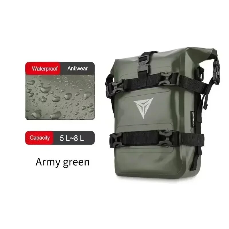 Водонепроницаемая мотоциклетная сумка Motowolf, универсальный мотоциклетный туристический Army Green