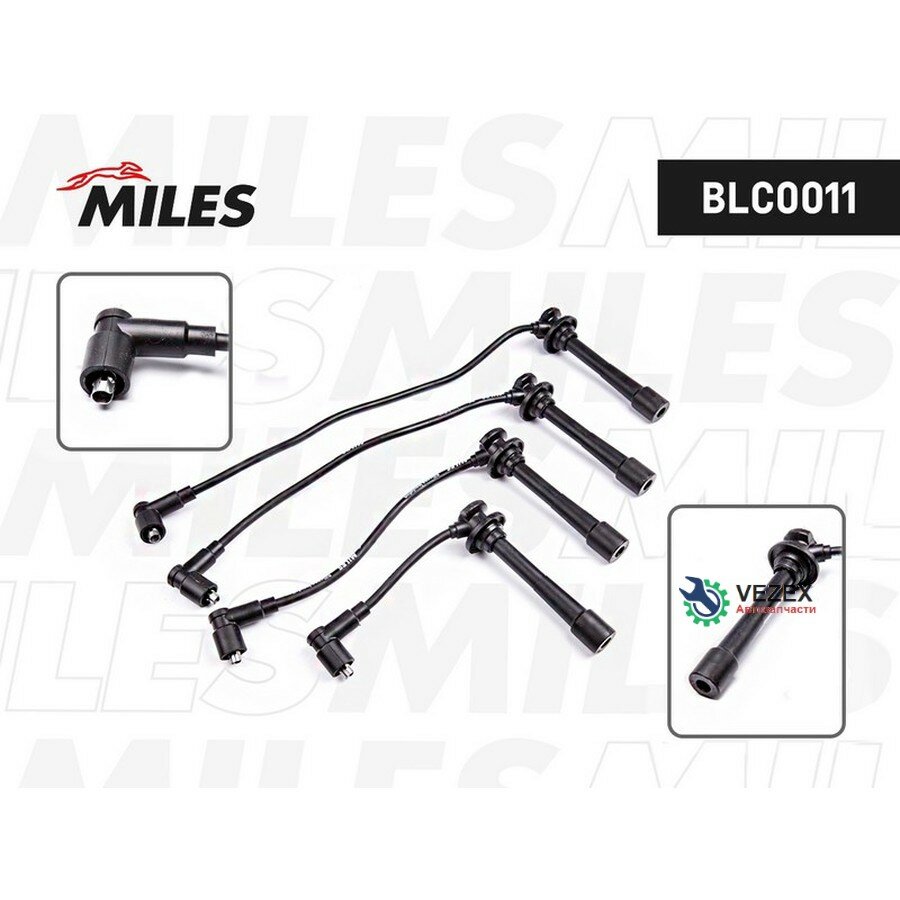 MILES BLC0011 Провода зажигания высоковольтные KIA SPECTRA/RIO/SHUMA 1.5/1.8 DOHC BLC0011