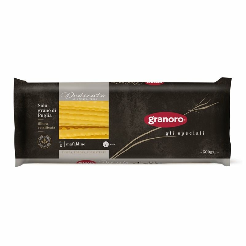 Макароны GRANORO Le Specialita Dedicato Gli Speciale № 5 "Мафалдине" из твердых сортов пшеницы 500г*