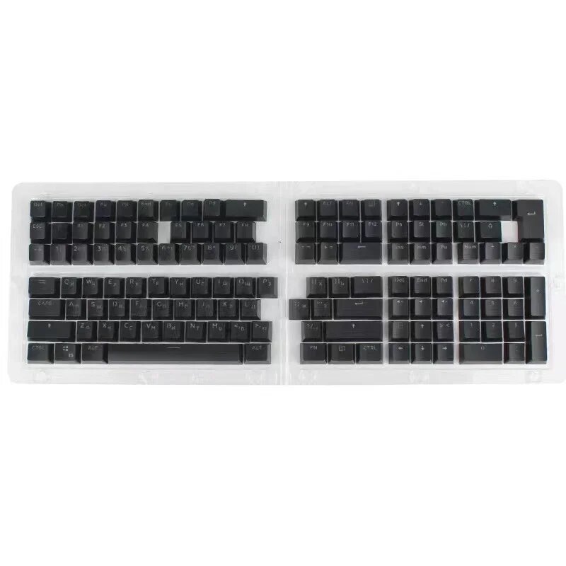Черные keycaps для механической клавиатуры, цвет 132 Russian Black