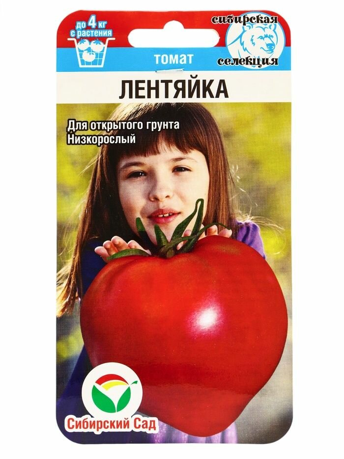 Семена Томат Лентяйка , раннеспелый, крупноплодный , низкорослый (20 семечек ). Сибирский сад