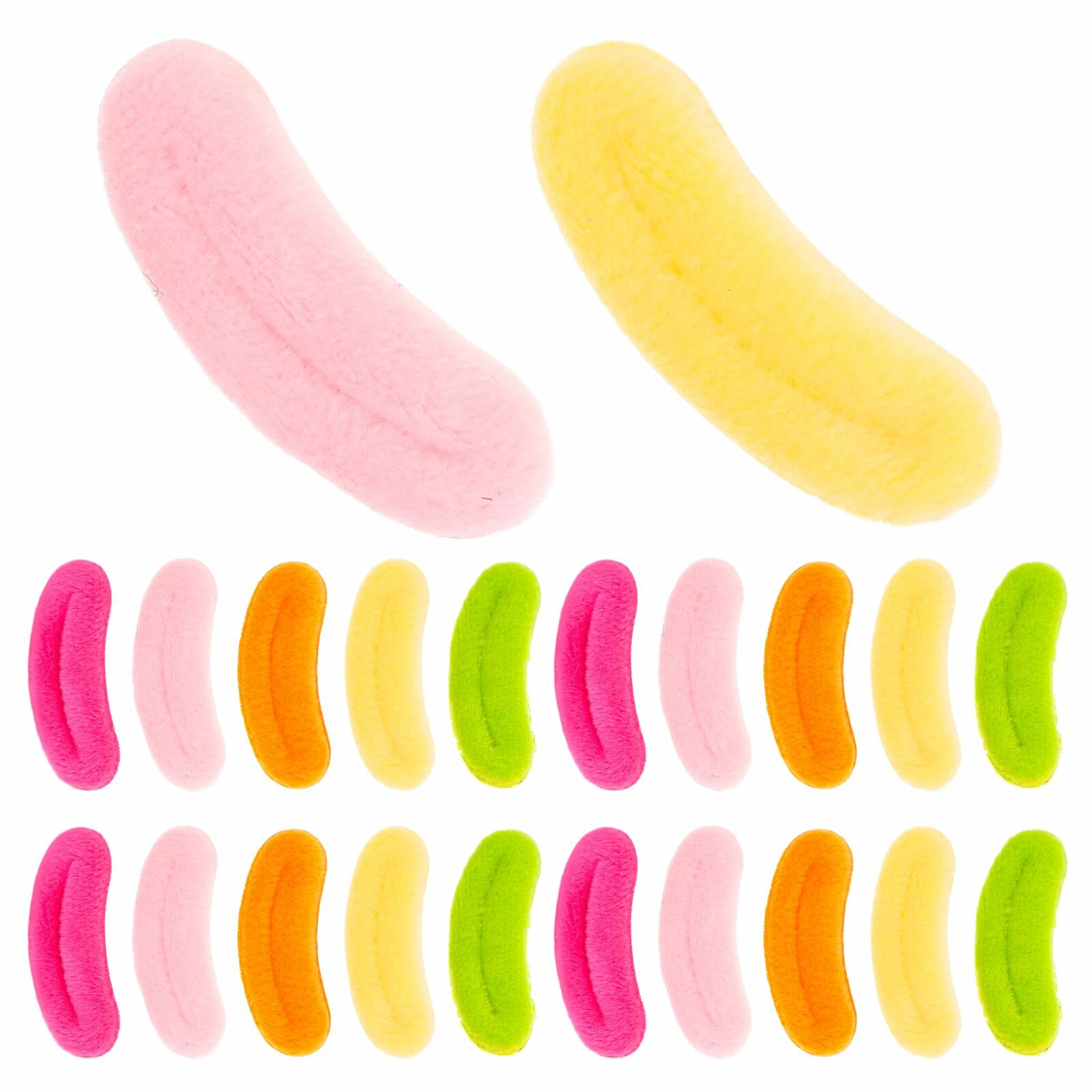 Набор Для Ремонта Игрушек, 100 Штук, Материал Плюш, Разноцветные Губы Для Кукол, Подходит Для Diy Проектов