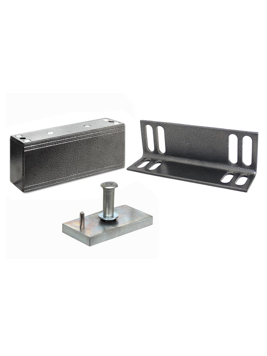 Электромагнитный замок CARCAM M2-300 Электромагнитный замок с уголком (серебряный антик)