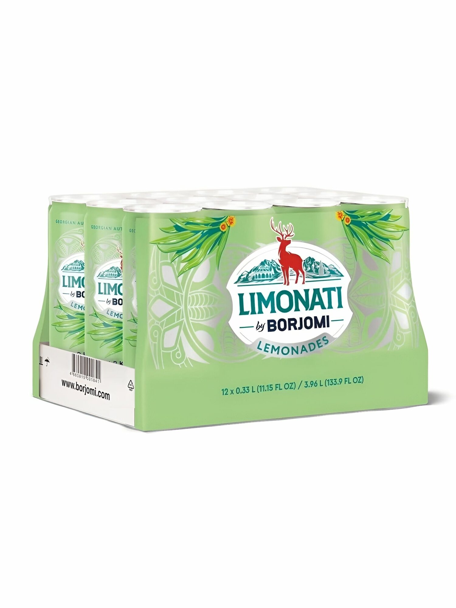 Лимонад Limonati by Borjomi Тархун, 12 шт х 0,33 л