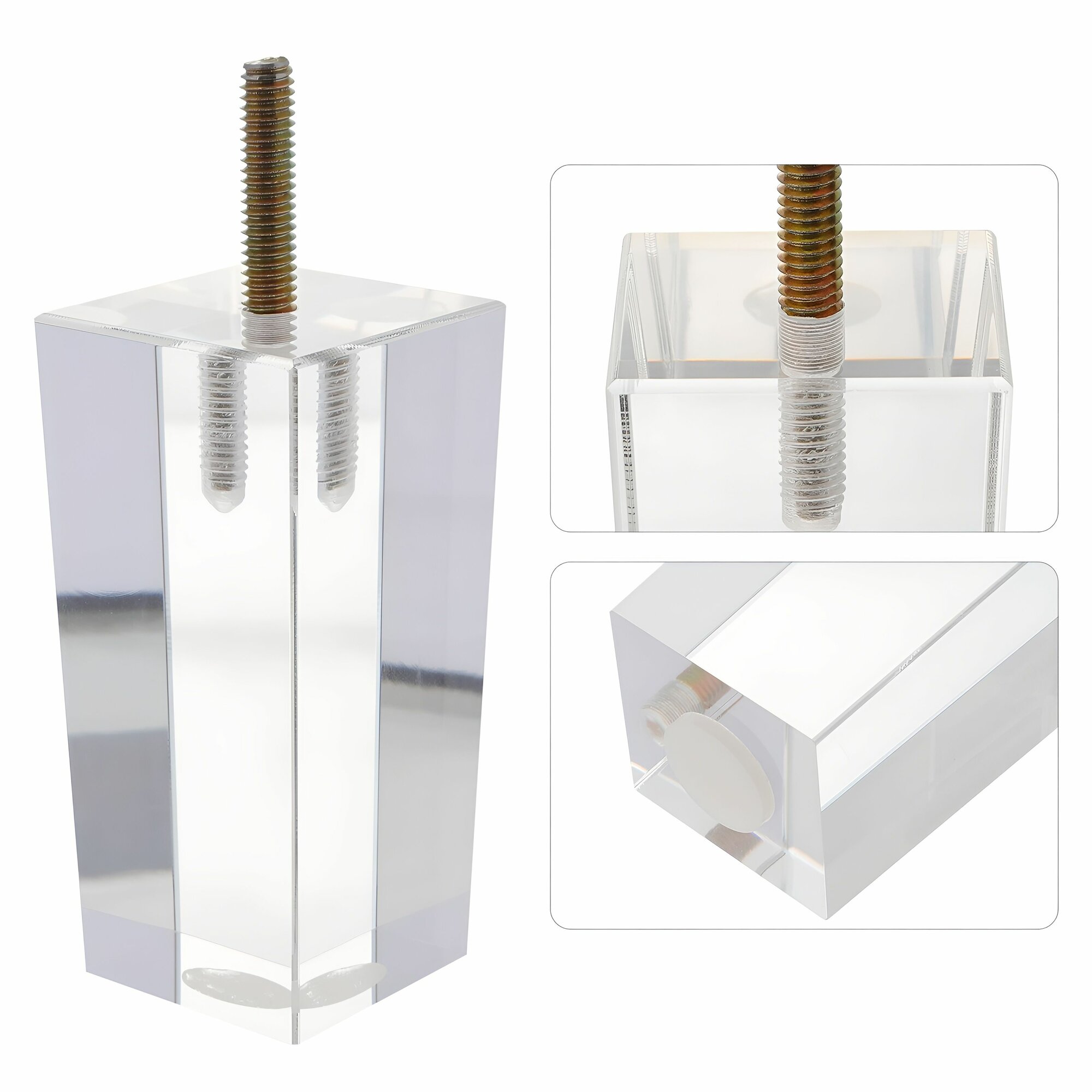 Прозрачные акриловые мебельные ножки для шкафа и дивана