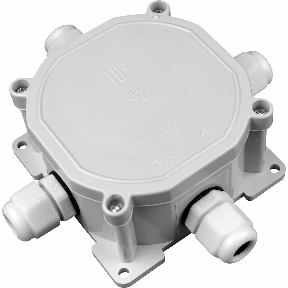 Монтажная коробка Bylectrica при открытой разводке 4 ввода IP67, КМ-257