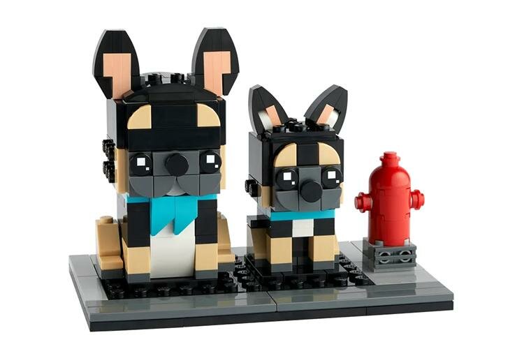 Конструктор унисекс LEGO BrickHeadz Французский бульдог 40544, 237 деталей