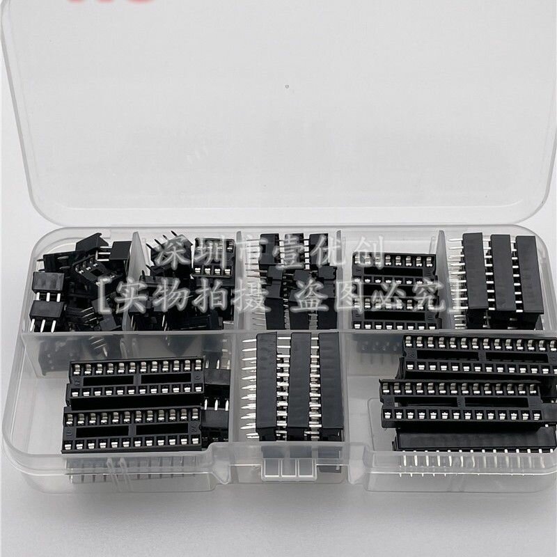 Комплект из 66 шт. адаптеров для DIP-микросхем с паяным типом гнезда