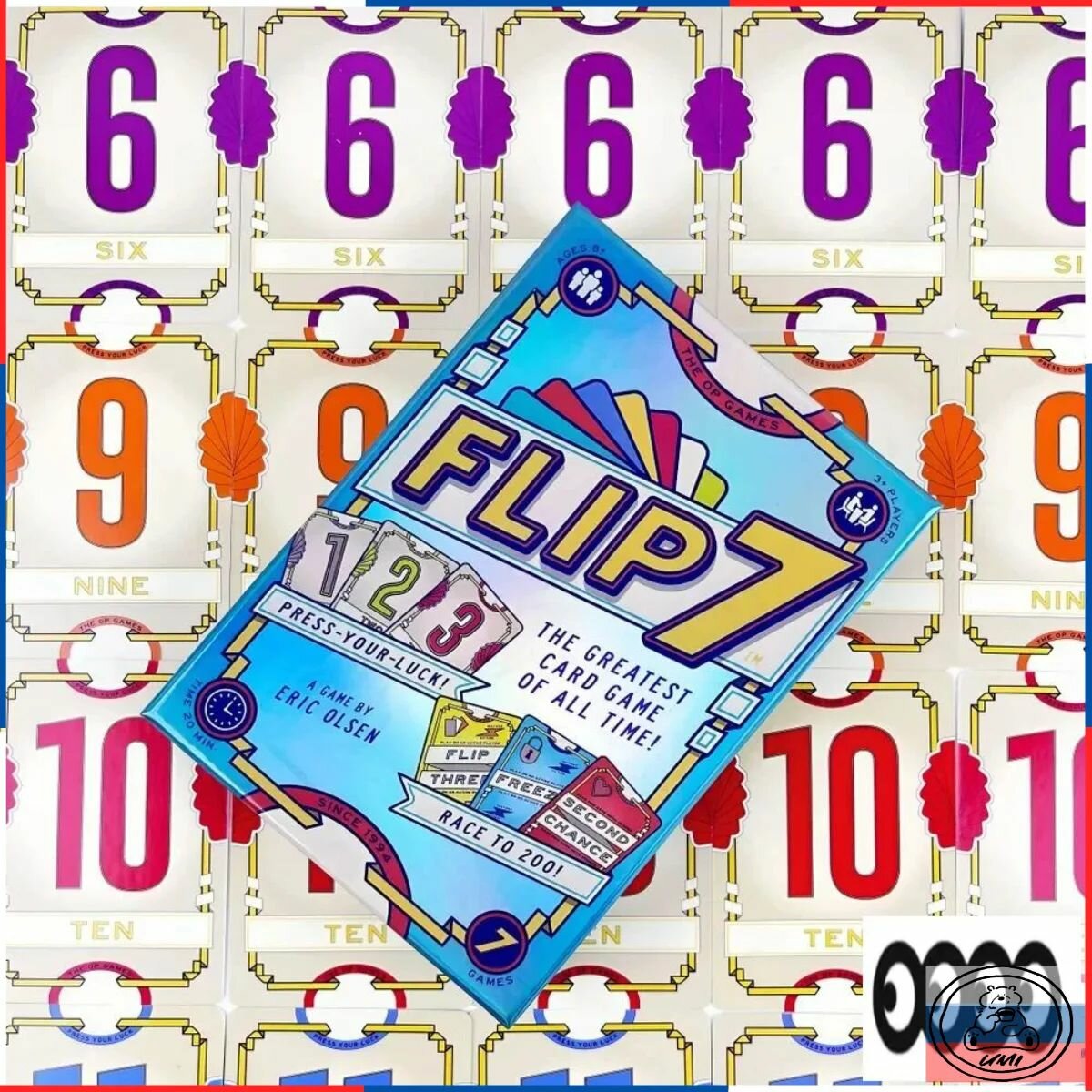 Стратегия Карточные игры "Flip 7" Домашние игры для вечеринок.