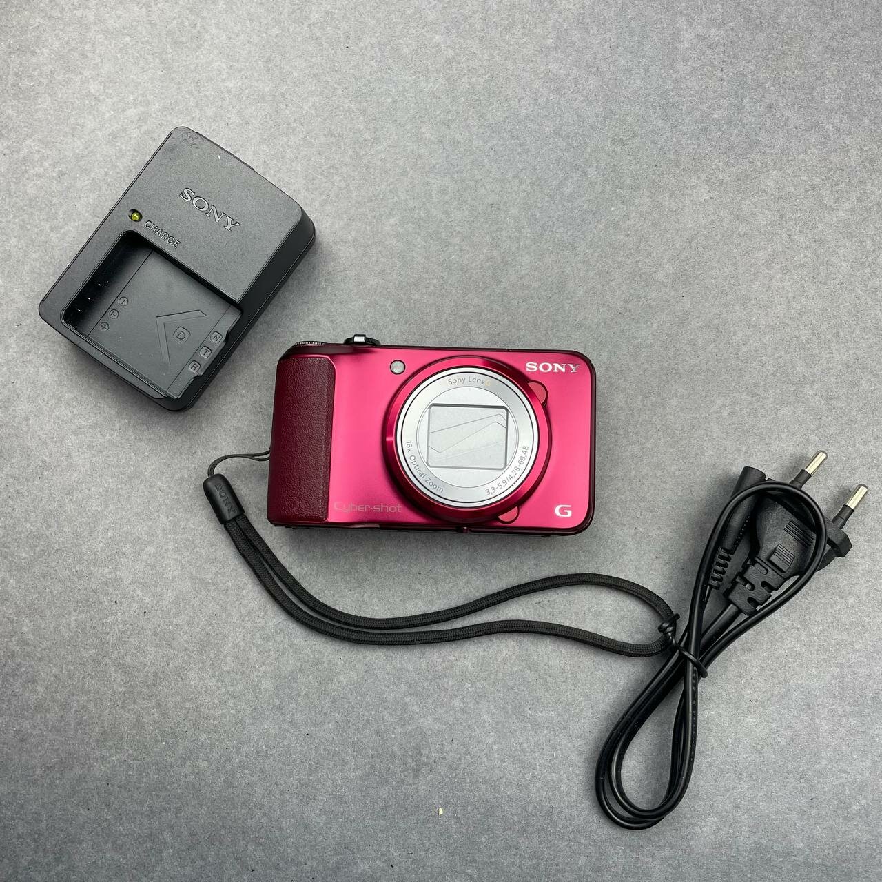 Цифровой компактный фотоаппарат Sony DSC-H90, розовый