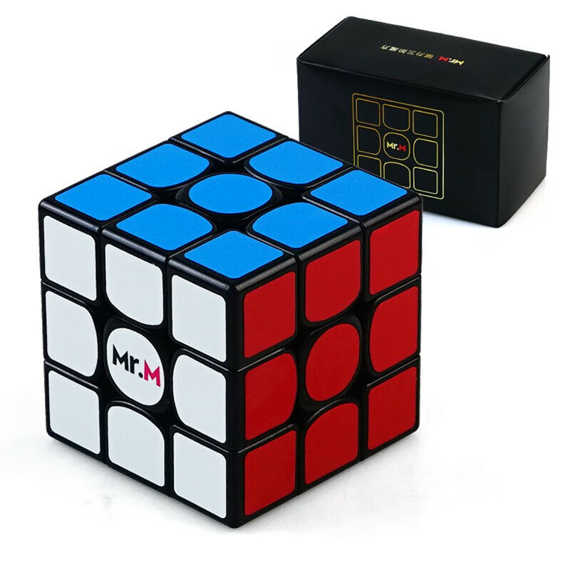 Магнитный кубик-головоломка 3x3 для соревнований черный Цвет：Магнитный кубик 3-го поколения улучшенная версия