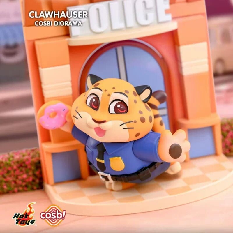 HotToys Zootopia 2 Офицер Бакки Сцена Слепой Коробки Фигурка, Коллекционная Мини-Фигурка для Декоративного Поставления,
