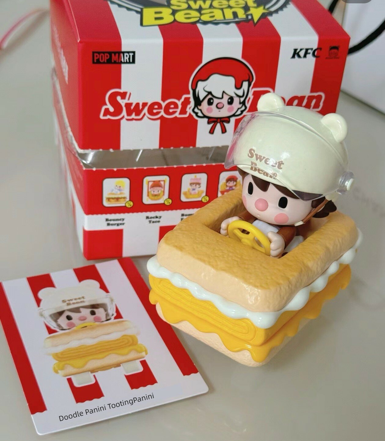 Фигурка KFC Panini, коллекционная игрушка из слепого бокса Sweet Bean 2024, лицензированный продукт