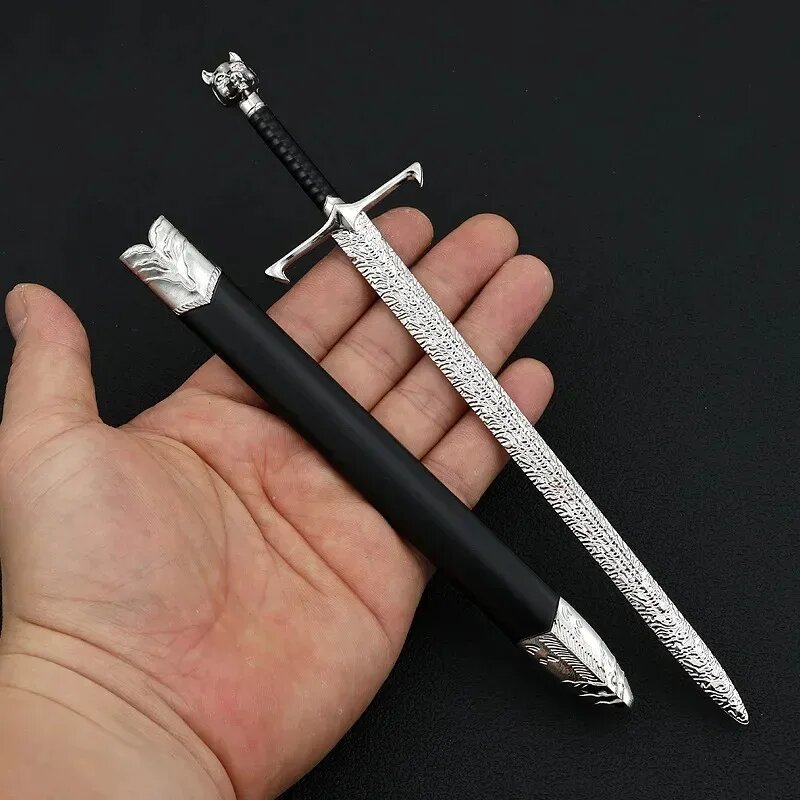 Металлический меч «Прямой Волк» 22 см 22cm Direwolf Sword