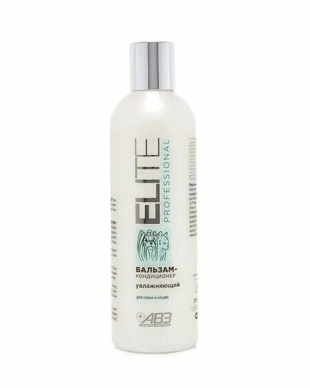АВЗ ELITE PROFESSIONAL 270 мл бальзам-кондиционер для кошек и собак увлажняющий