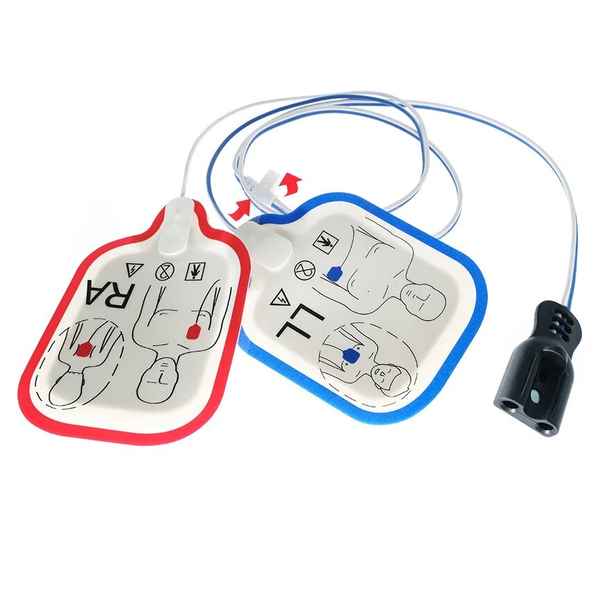 Одноразовые электроды AEDE для дефибрилляторов Синий, for Ph Adult