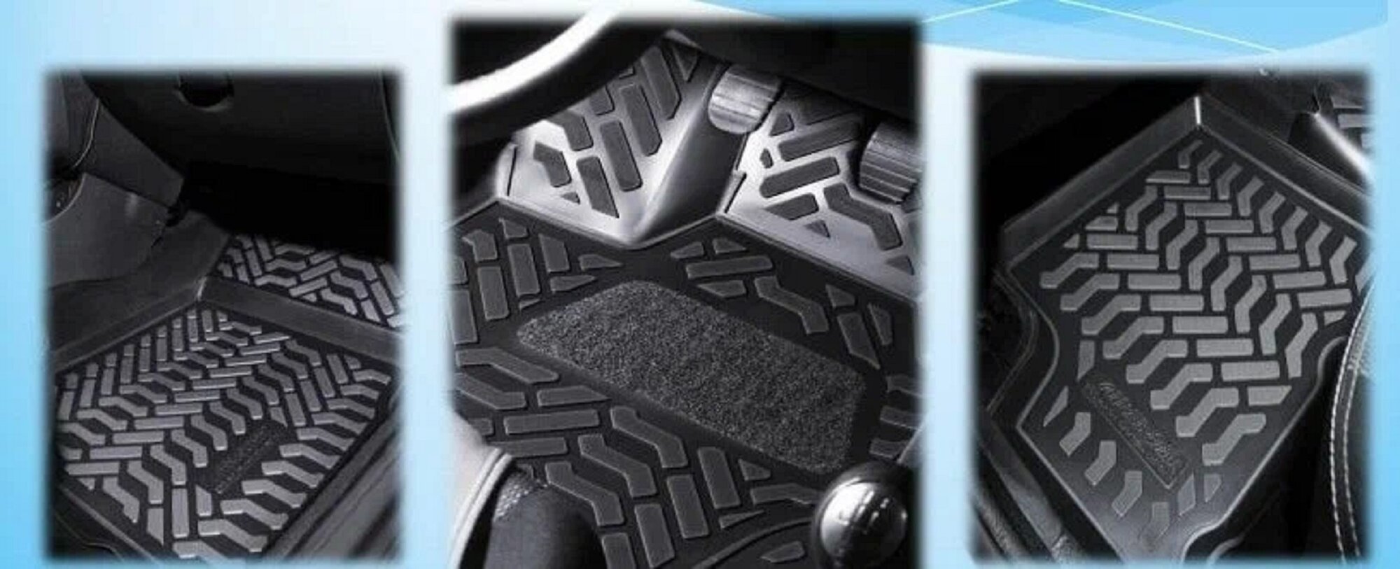 Honda STEPWGN Spada 6 (7 мест) (ПР) (2022-) модельные коврики в салон (3D с подпятником)(Крепеж1)