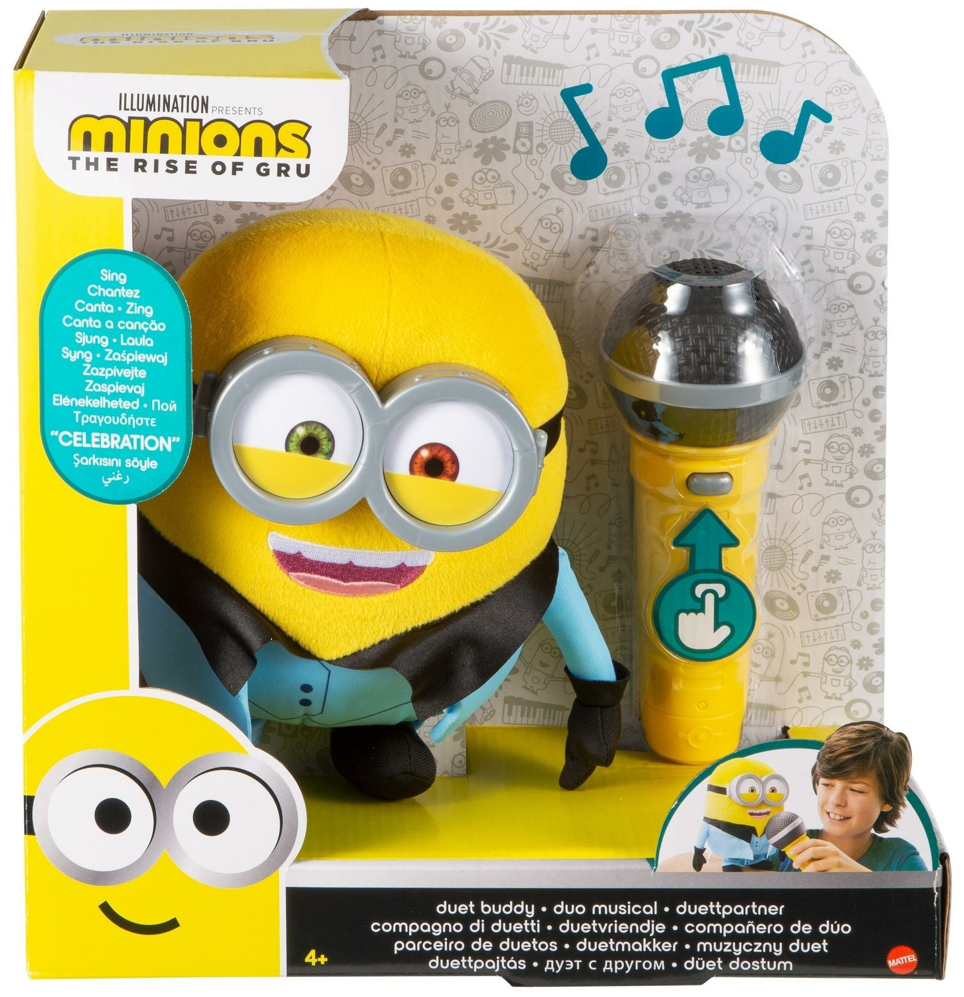 Игровой набор Minions "Пой с миньоном" Гадкий Я Миньоны GMF40 Mattel, с микрофоном, 20 см
