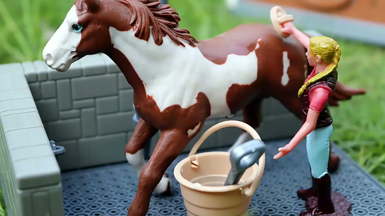 Игровой набор Ruxia "Лошадь со всадником", с аксессуарами, пластик, 1 шт — фото 1