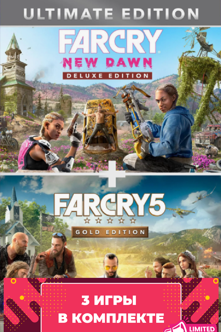 Игра Far Cry 5, Far Cry New Dawn Ultimate Edition playstation 4 / ps4, | без наценок, гарантия качества |