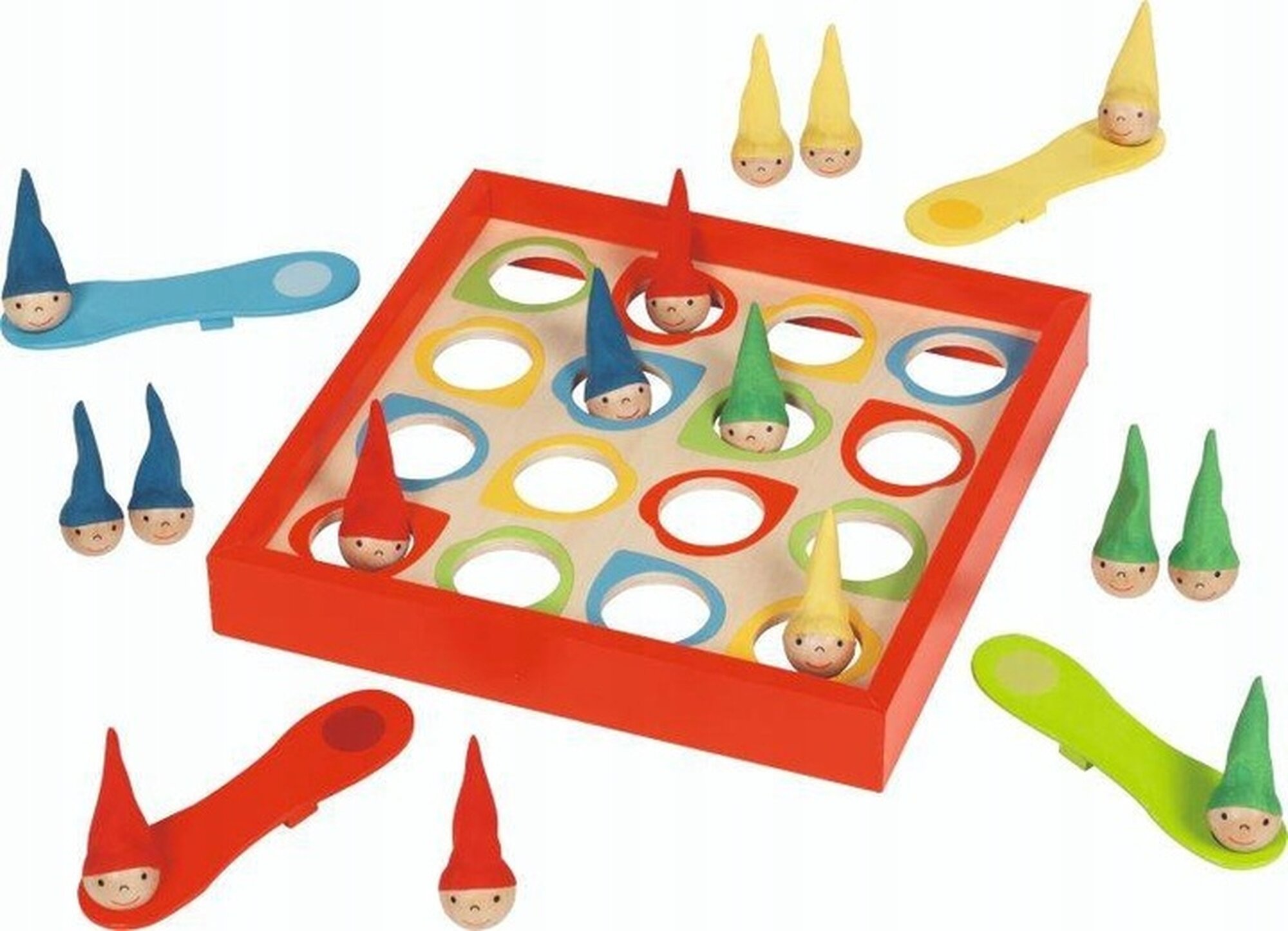 Детская игрушка Goki - Деревянная игра "Летающие гномы" -4013594568241