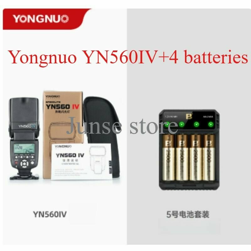 On-Camera вспышка Yongnuo YN560IV подходит для Canon Nikon Sony hot shoe light