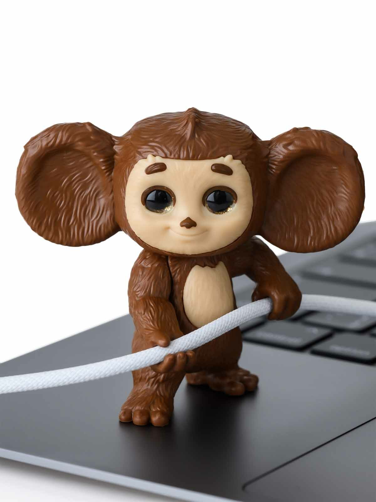 Фигурка коллекционная игрушка - Чебурашка держатель для провода