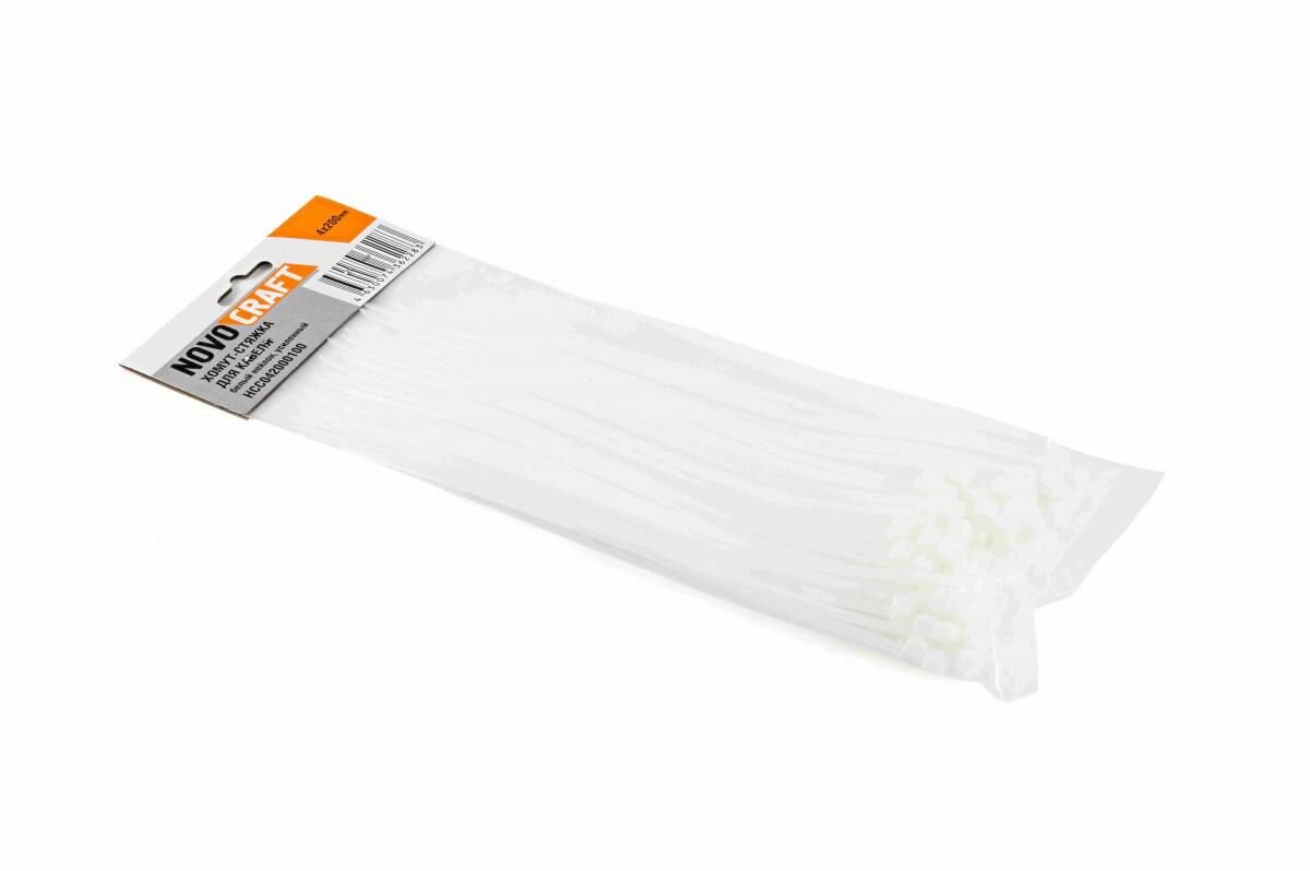 Хомут-стяжка Novocraft 4х200 мм, белый, 100шт, нейлоновый