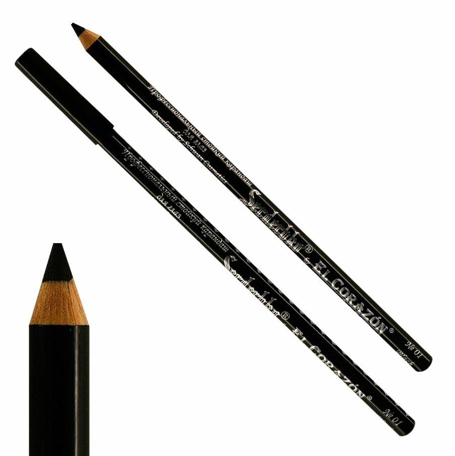 El Corazon Карандаш для глаз Serdechko №01 Black