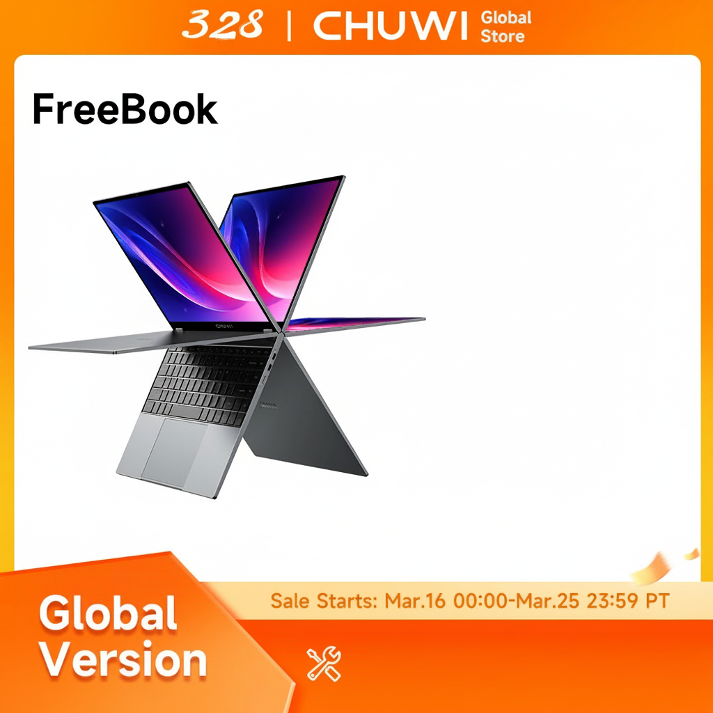 Ноутбук Chuwi FreeBook, 17", 16/512ГБ, Celeron N4020, Windows