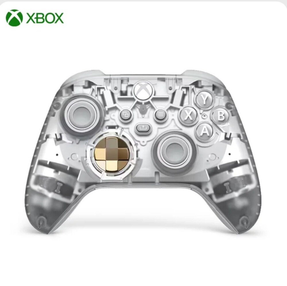 Беспроводной геймпад для Xbox Series X/S и One с вибрацией и Bluetooth, совместим с ПК, Type-C, серебристый универсальный контроллер