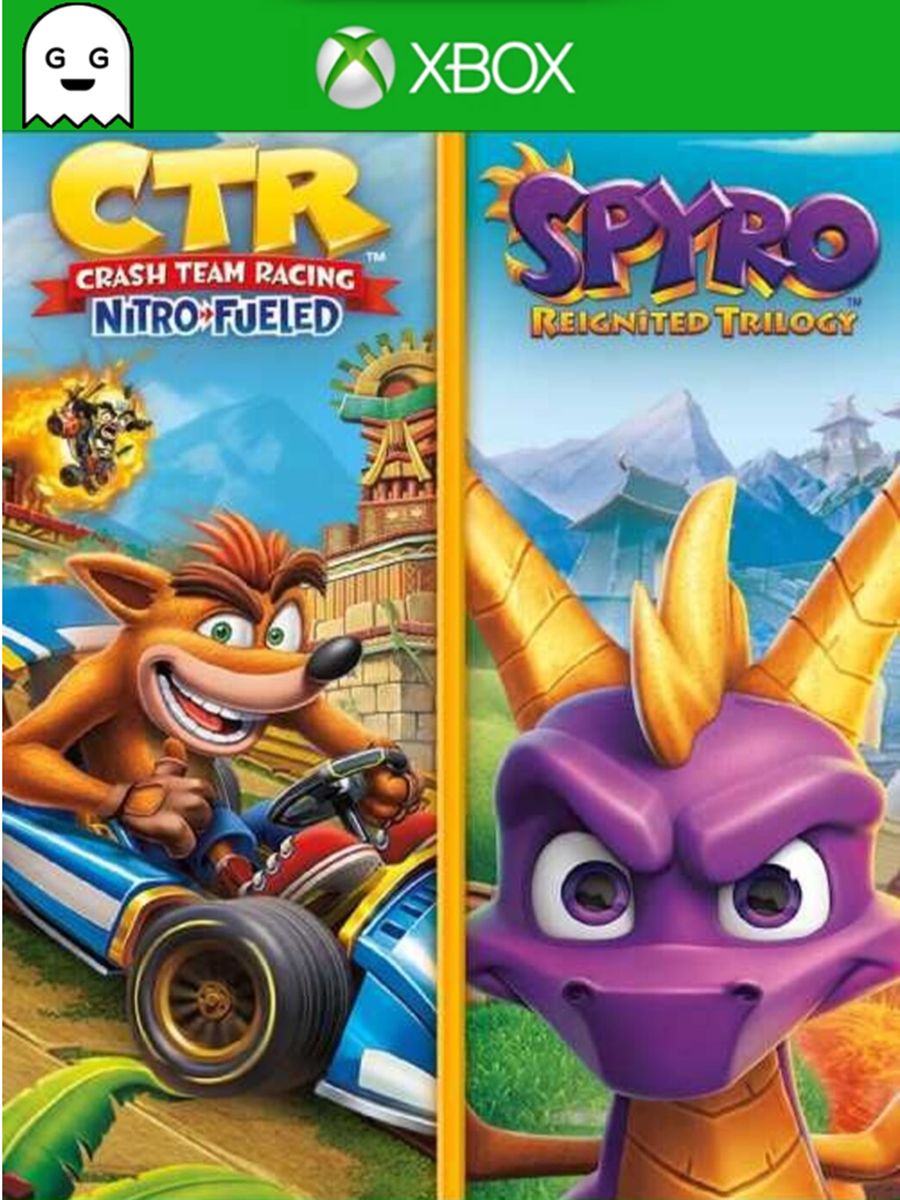 Игра Crash Team Racing Nitro-Fueled + Spyro, цифровой ключ для Xbox One/Series X|S, английский язык, Аргентина