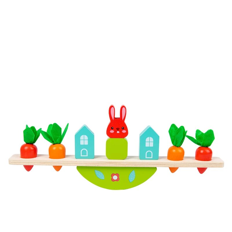 Монтессори Сенсорные Игрушки: Развивающая Игра-балансир «Собери Животных», Деревянные Строительные Блоки Для Дошкольников