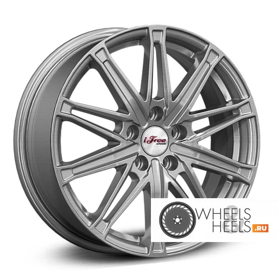 Диск автомобильный литой iFree Виар 17x6.5 5x114.3 et37 dia66.6 Антрацитовый