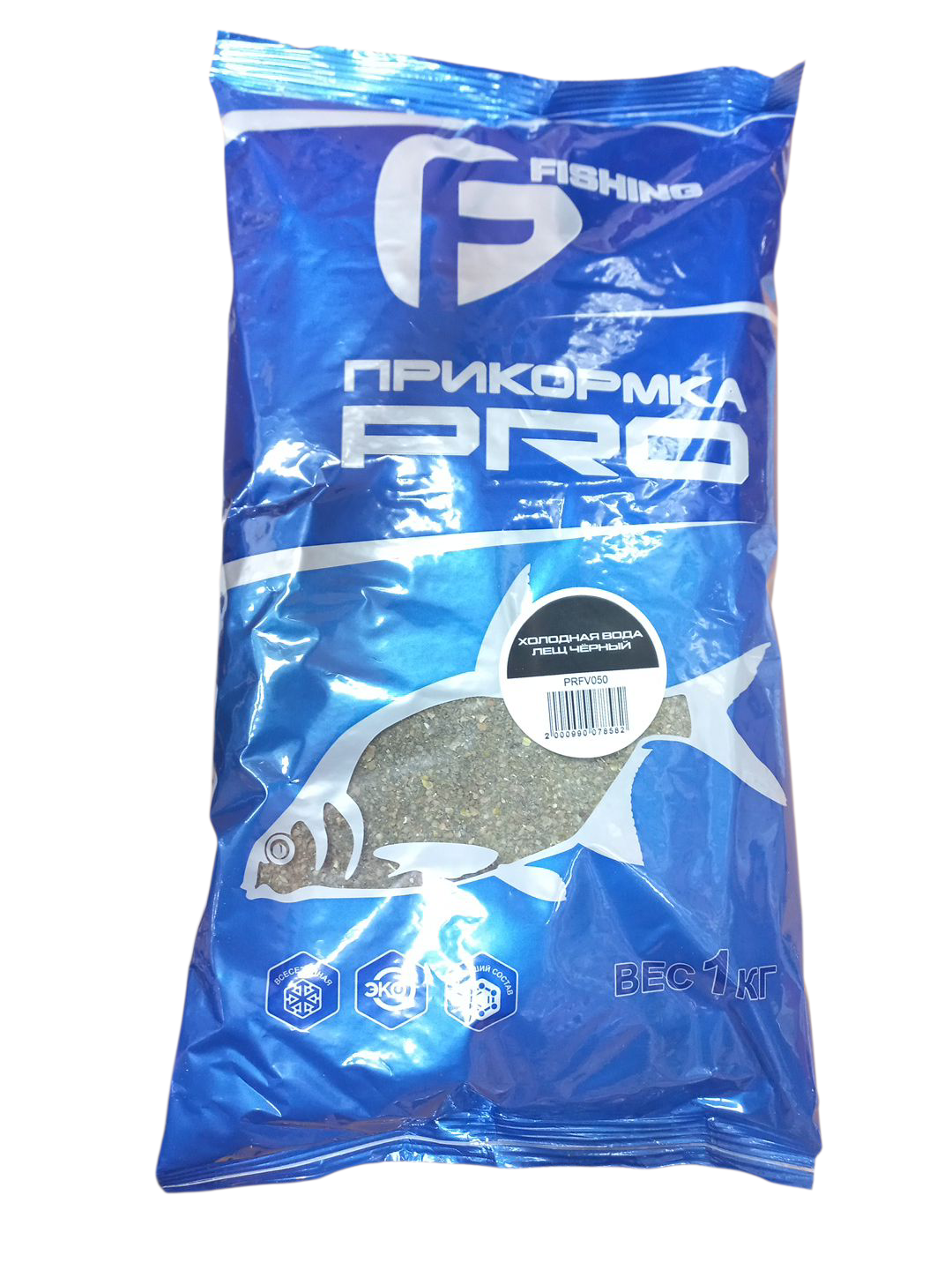 F-FISHING Прикормка для рыбы PRO Холодная вода Лещ Чёрный 1кг