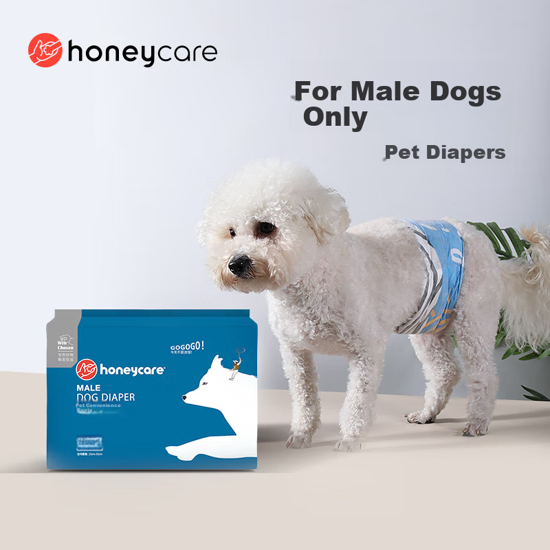 HONEYCARE Подгузники для пуделей мужского типа S размер 5-15кг 12 шт в упаковке Характеристика：Стиль младенца-мальчика