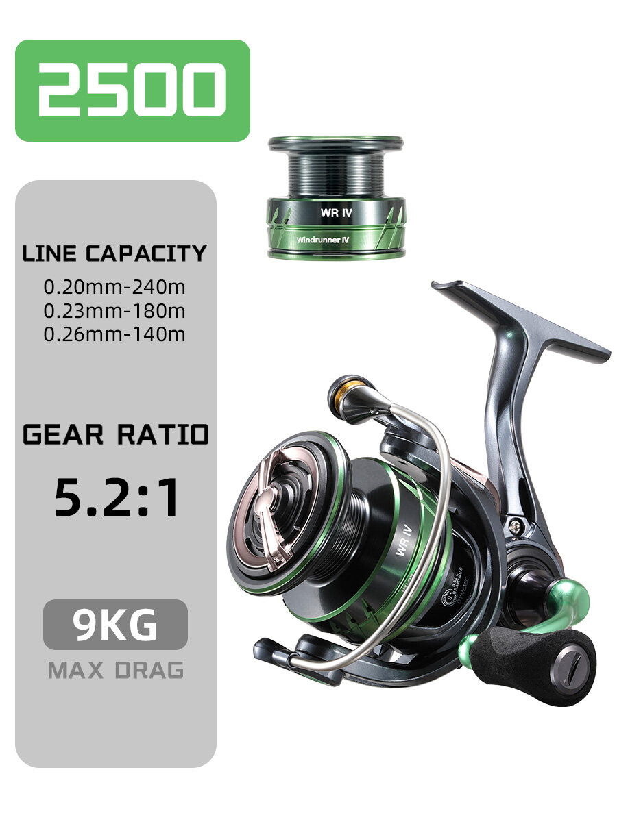 Seaknight Катушка WR4 2500 +Запасная катушка