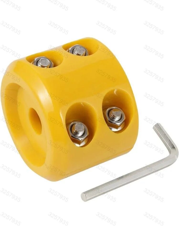 Желтый гаситель троса для лебедки из стали, для легковых автомобилей