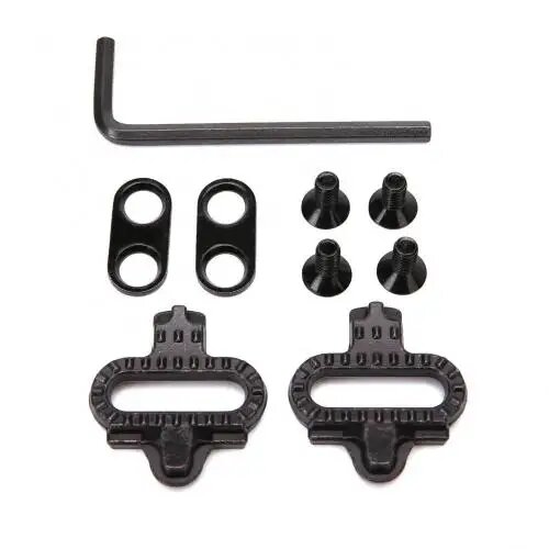 Педальные клипсы самоблокирующие набор Черный, Cleats MTB