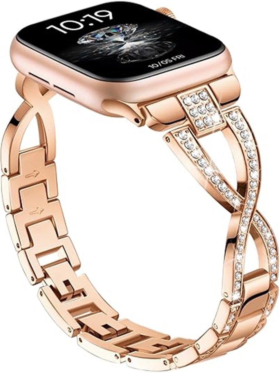 Блестящий браслет из нержавеющей стали для Apple Watch Bands 40 мм, 41 мм, 42 мм, 38 мм, Ремешок для iWatch Series 11 10 9 8 7 6 5 4 3 SE, металл, Apple Watch 42 мм, Apple Watch 38 мм