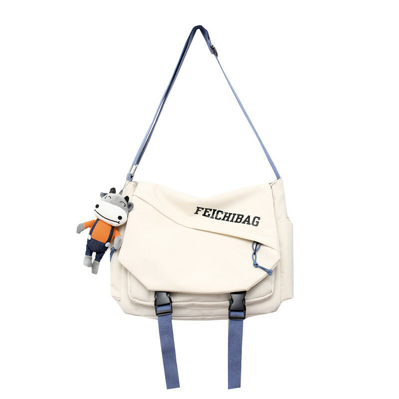 Модная брендовая рабочая одежда, сумка через плечо, мужская японская сумка через плечо большой вместимости, повседневная студенческая холщовая сумка,