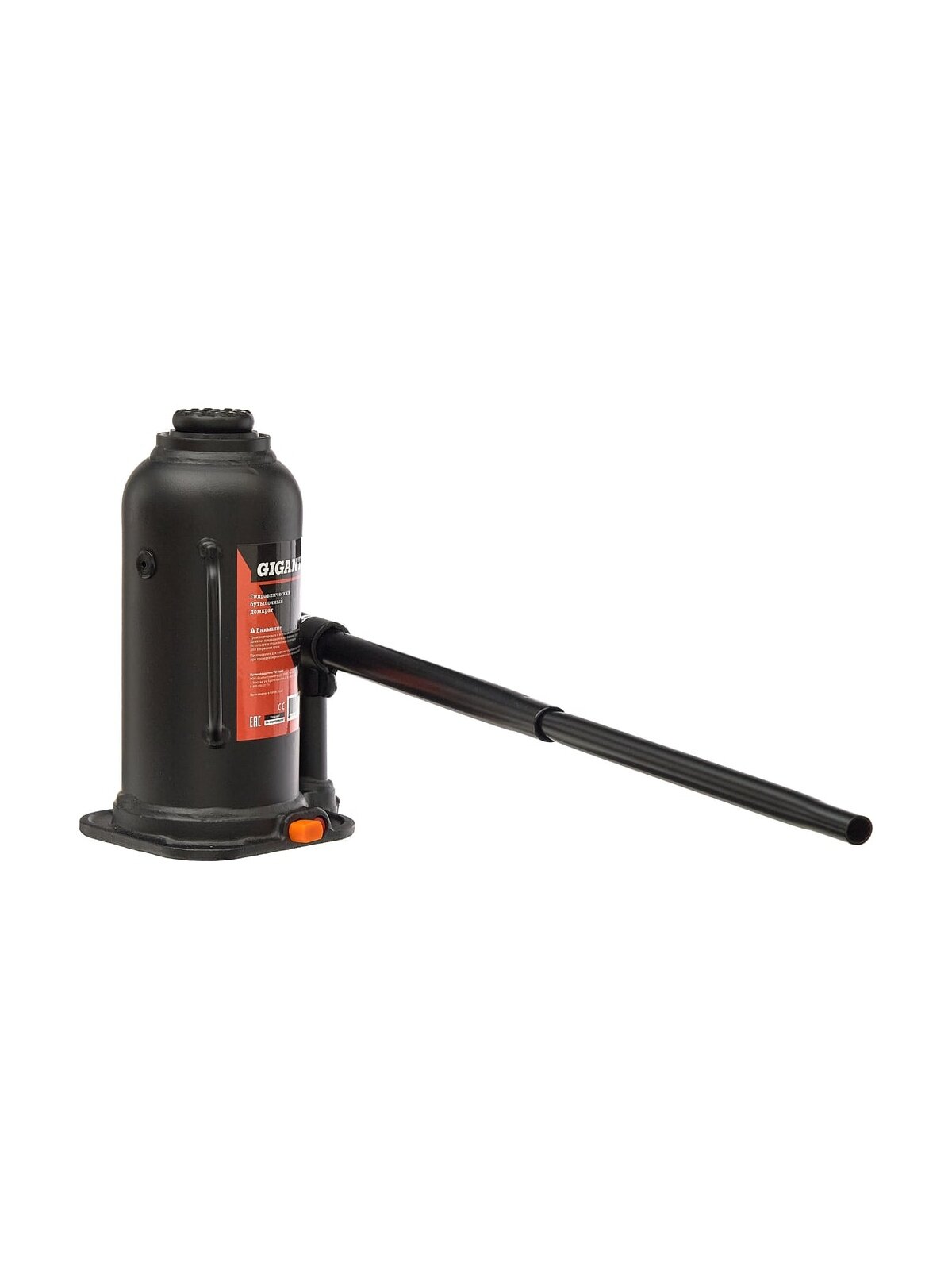 Гидравлический бутылочный домкрат Gigant 15Т, подхват 230мм, подъем 460мм, рабочий ход 230мм, HBJ-15